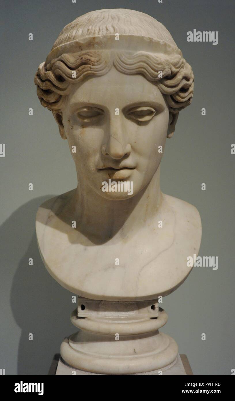 Greek Goddess Statue Face