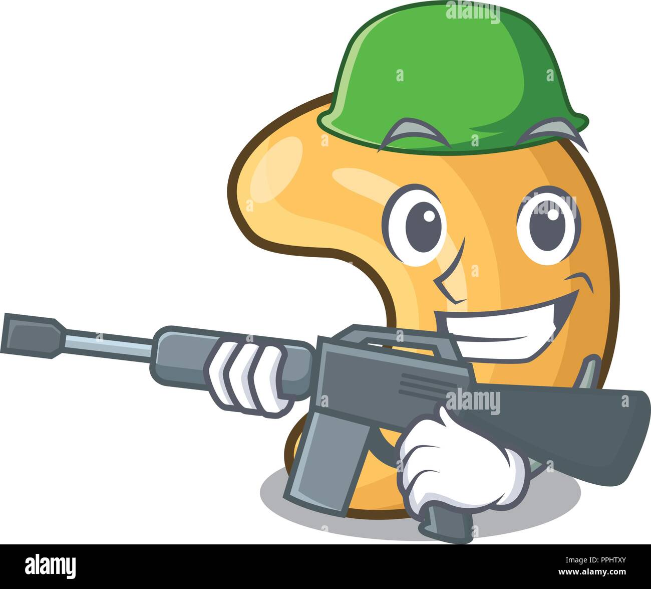Army character cashew nuts heap on cartoon Stock Vector Image & Art - Alamy