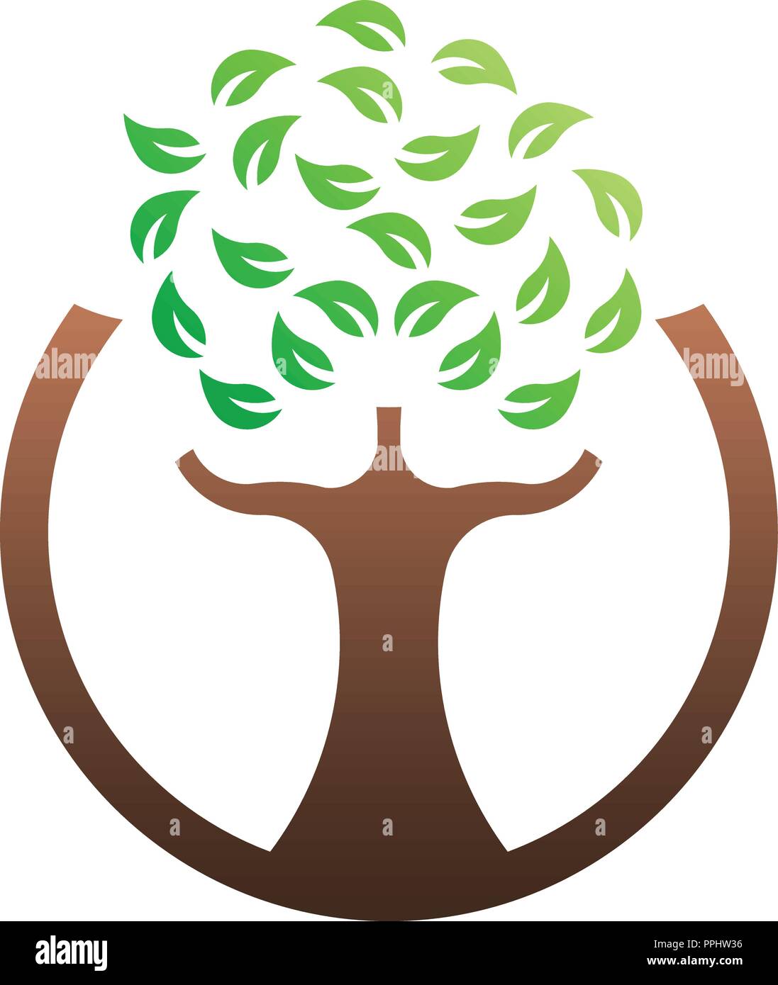 Green tree environmental, vector logo Stock Vector Image & Art - Alamy