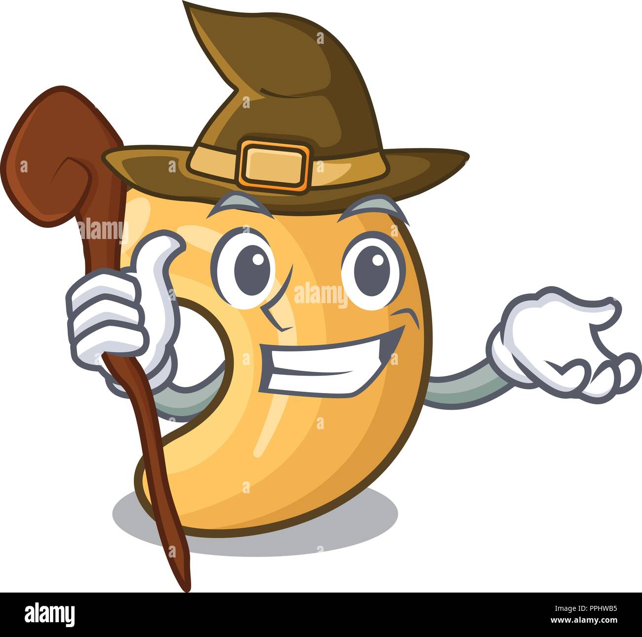 Witch cashew nuts hot baked on table cartoon Stock Vector Image & Art ...