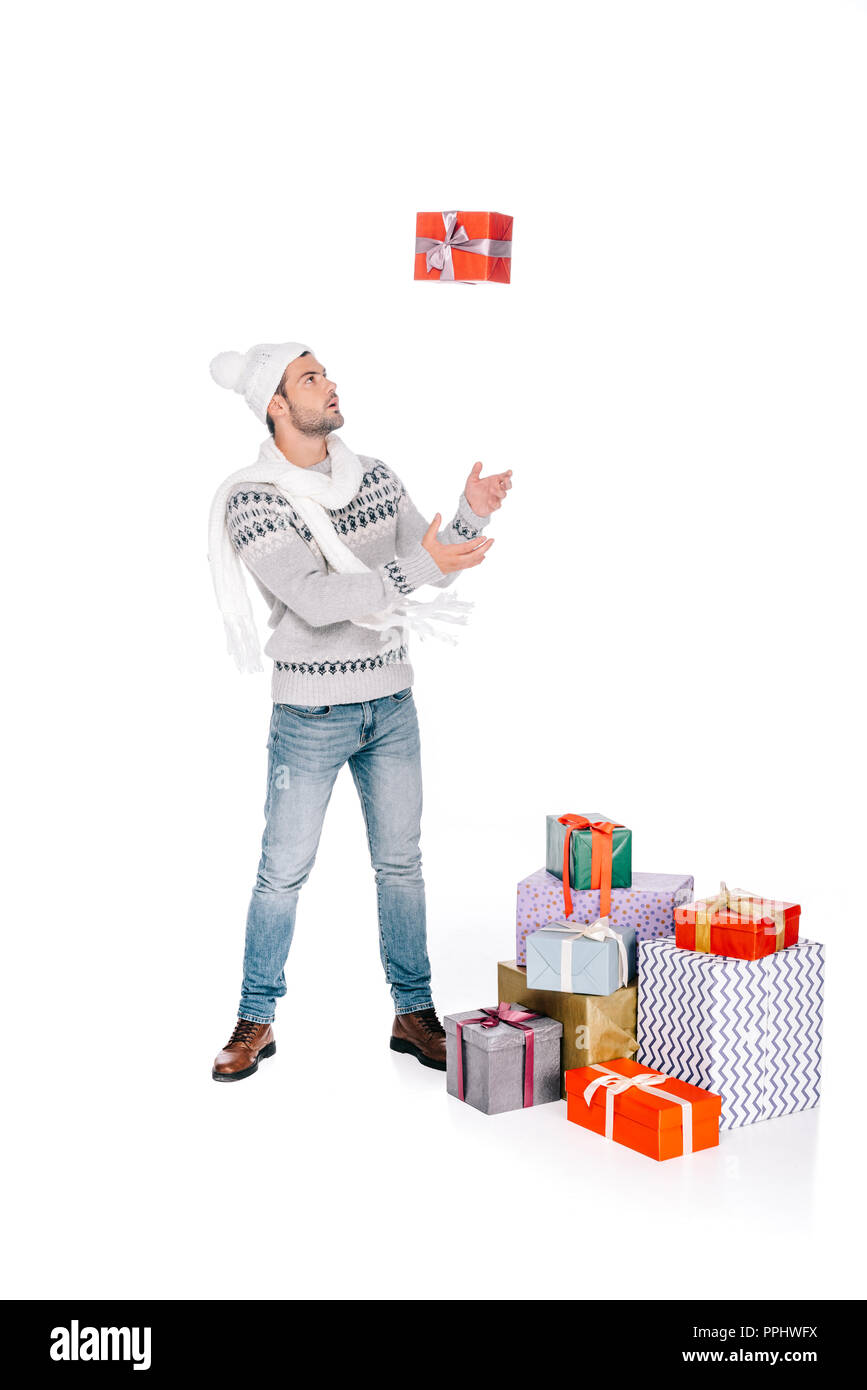 Throwing gift hi-res stock photography and images - Alamy