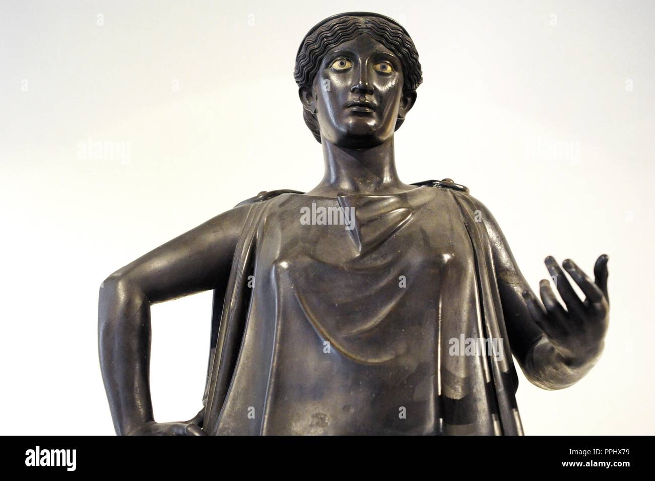 Dancer or Hydrophora (water-bearer). Statue. Bronze. 1st century BC ...