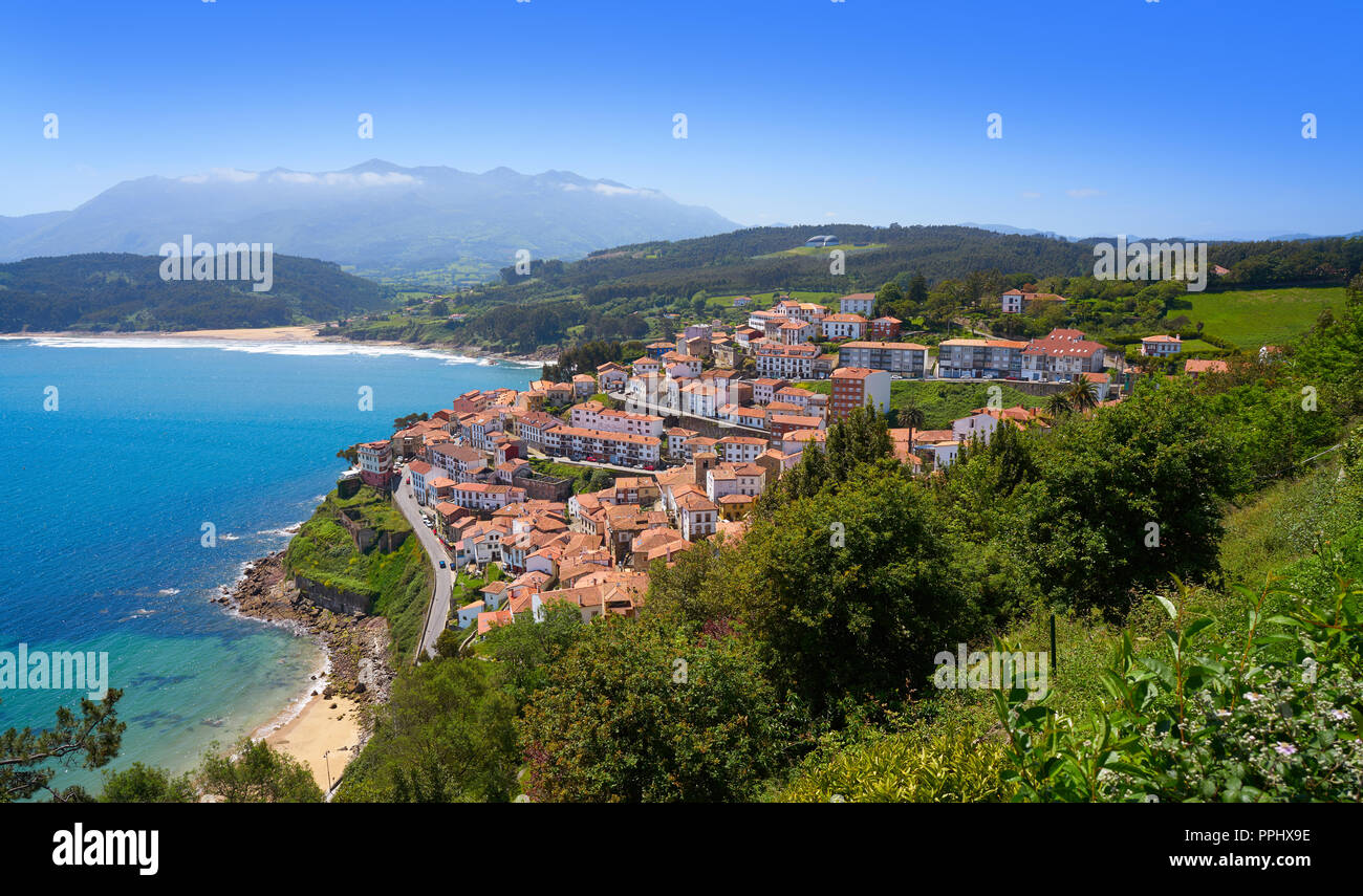 Lastres Colunga village in Asturias of Spain Stock Photo - Alamy