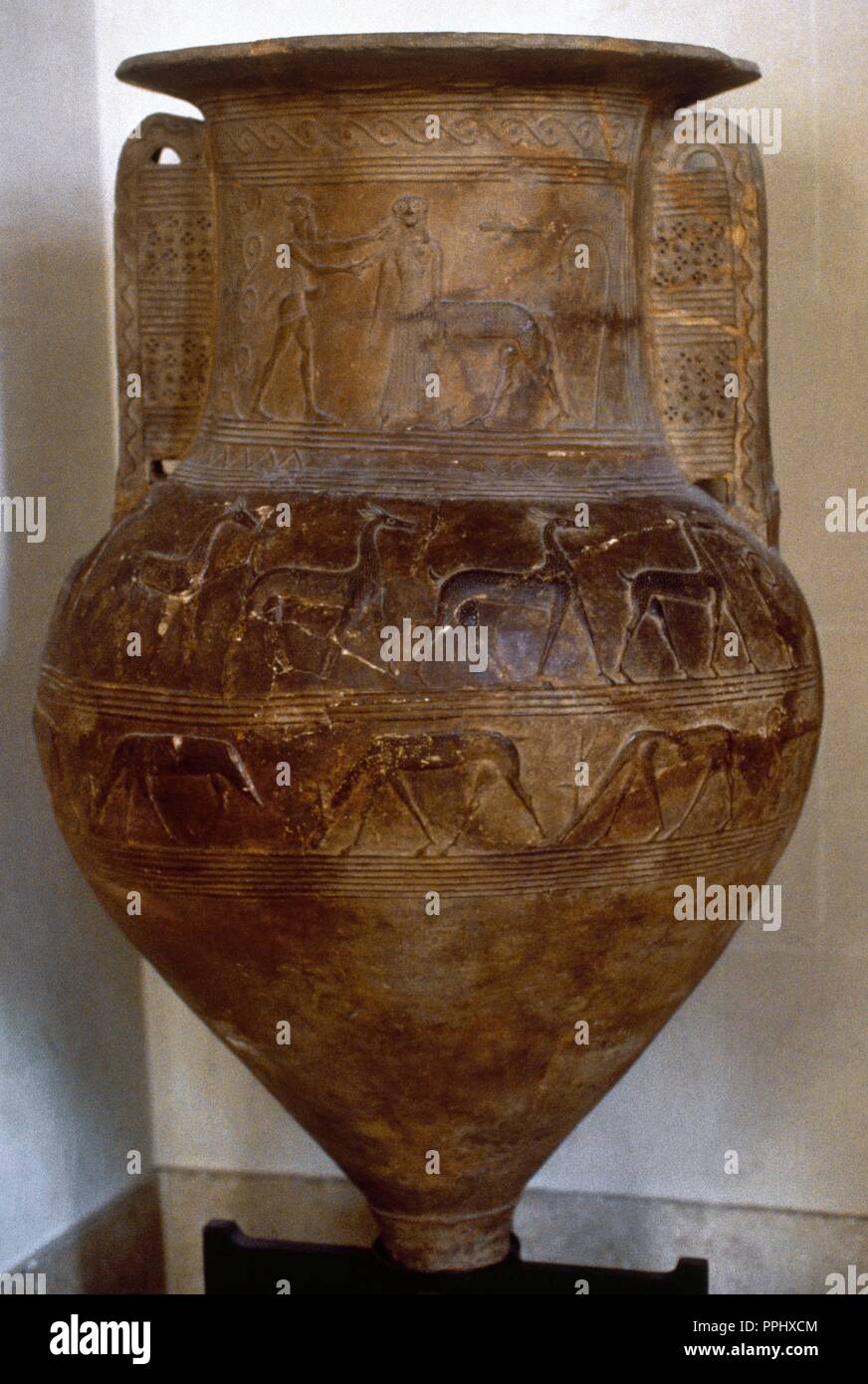 Phithos. Unknown (Cyclades, Greece). 7th century BC. Decoration with ...