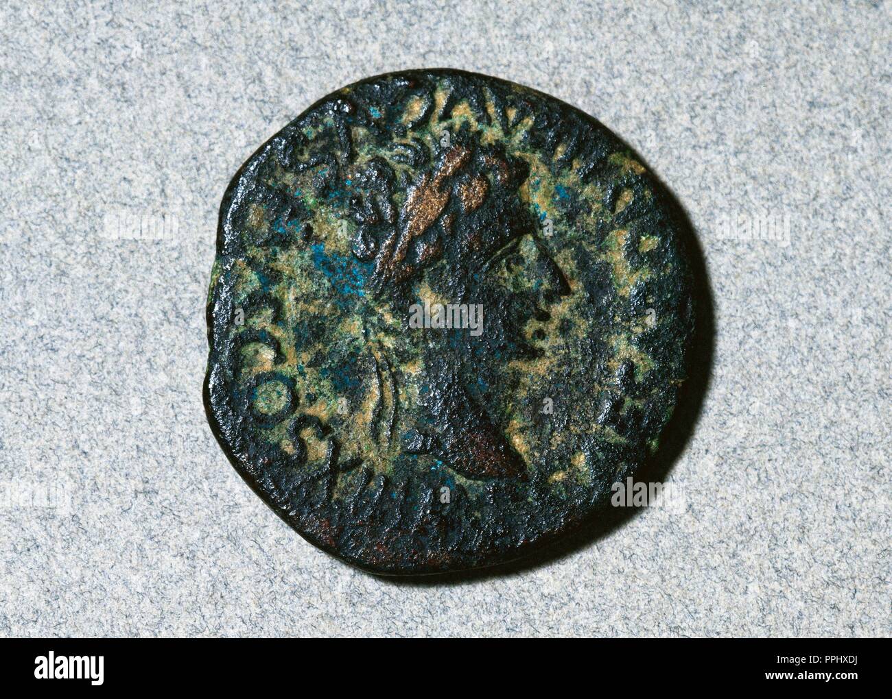 Roman coin. High Empire. 1st century. Legend: Imp Caesar divi f ...