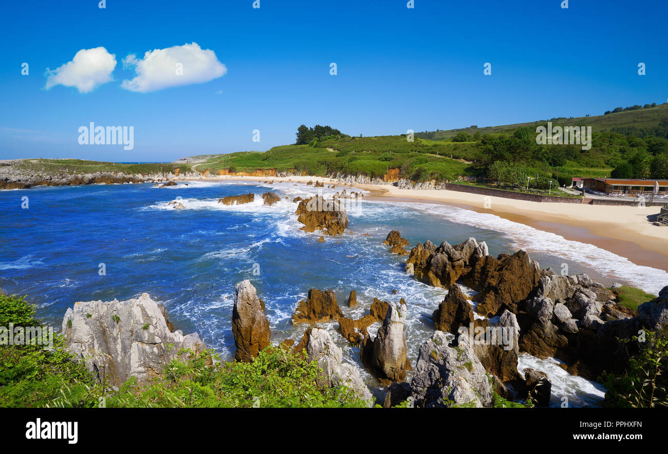 Playa de Toro beach in Llanes of Asturias Spain Stock Photo - Alamy