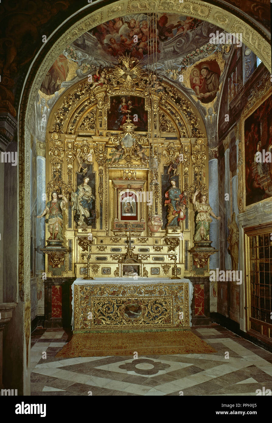 RETABLO BARROCO EN LA CAPILLA DEL MILAGRO. Author: HERRERA BARNUEVO ...