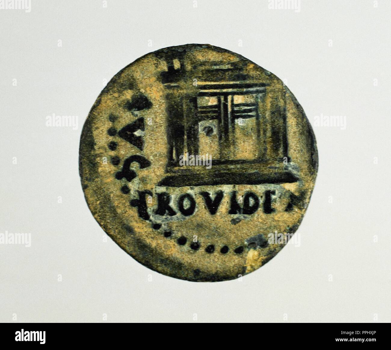 As. Bronze roman coin, Tiberius era. 1st -4th century AD. Spanish-Roman ...