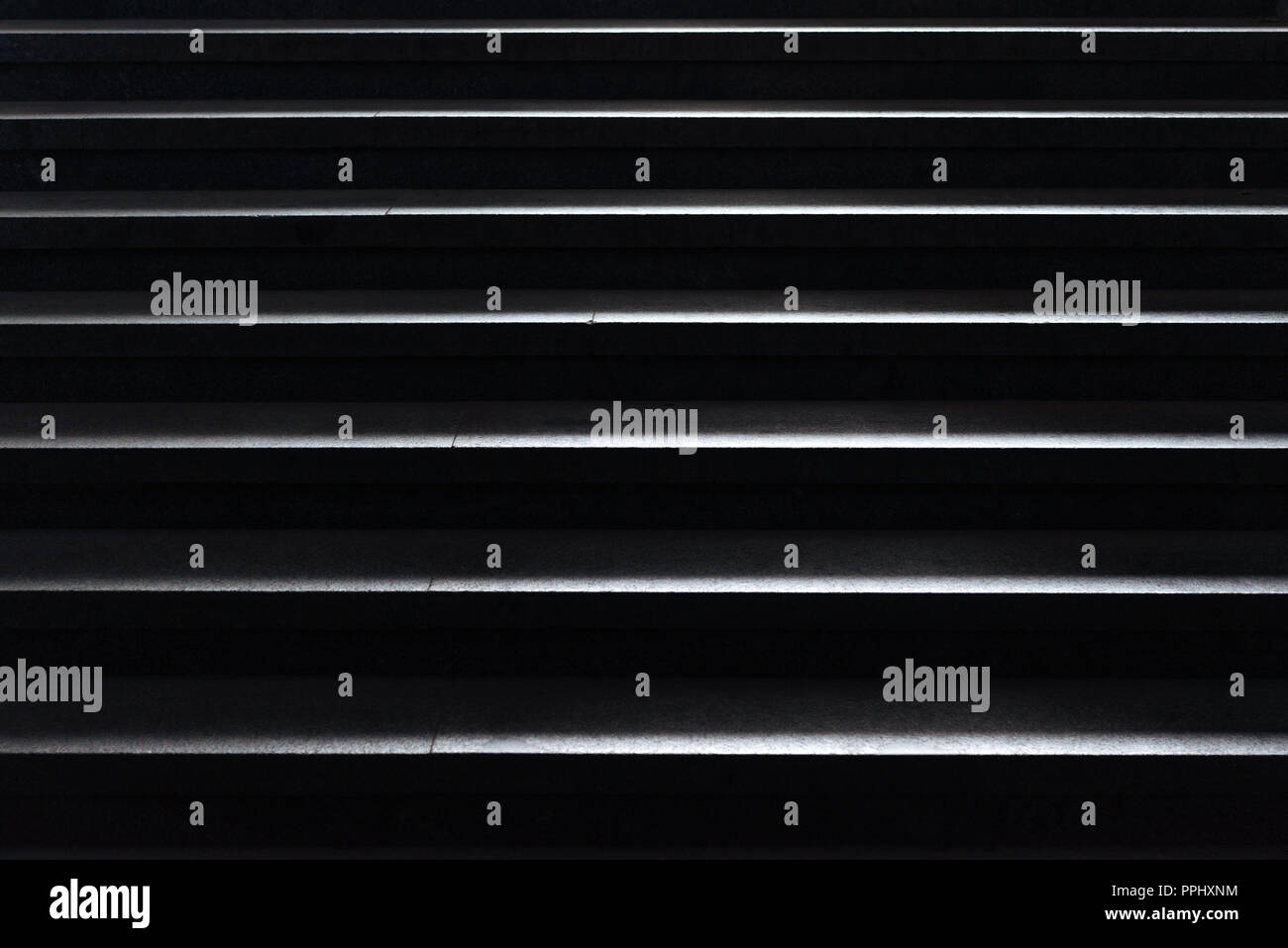 shiny horizontal metal strips on black, full frame view Stock Photo - Alamy