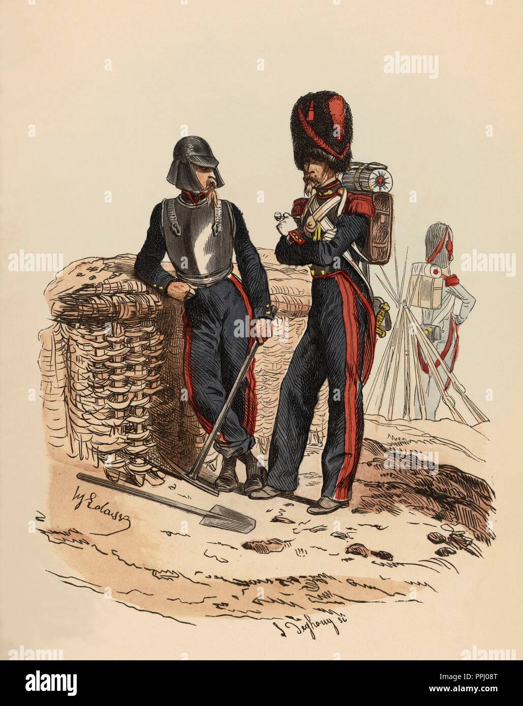 France. 19th CENTURY. Engineer uniform of the imperial guard, 1855 ...