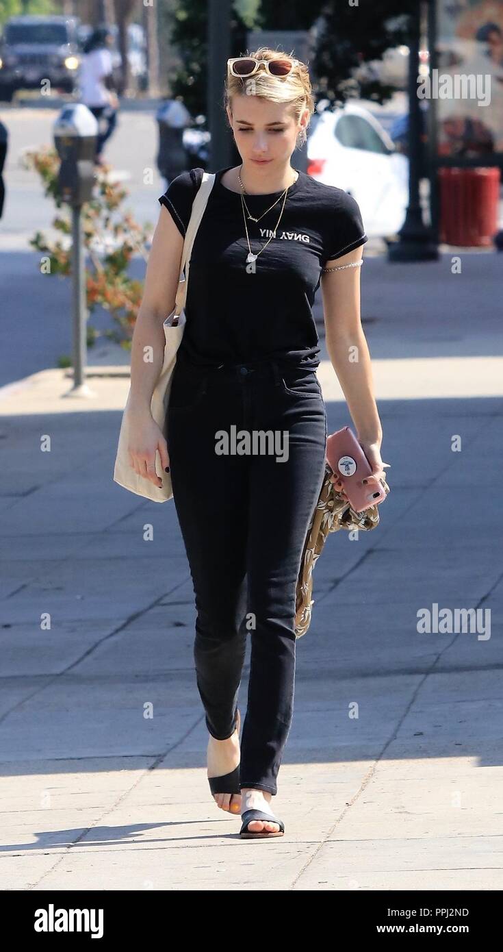 Emma Roberts out and about in Studio City Featuring: Emma Roberts Where ...