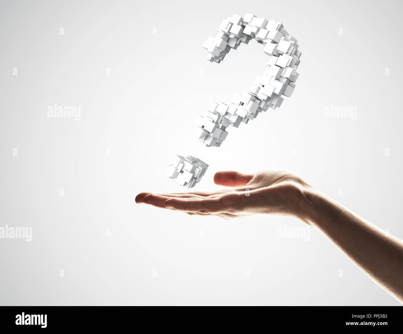 Answer all your questions concept presented by question sign in Stock ...