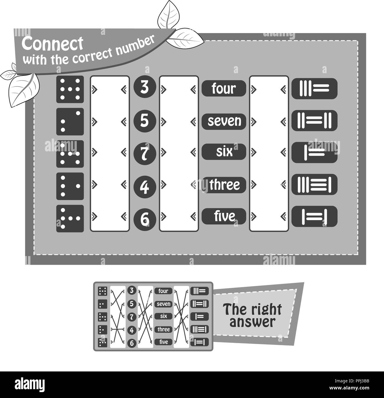 educational game iq for children and adults Task game connect with the ...