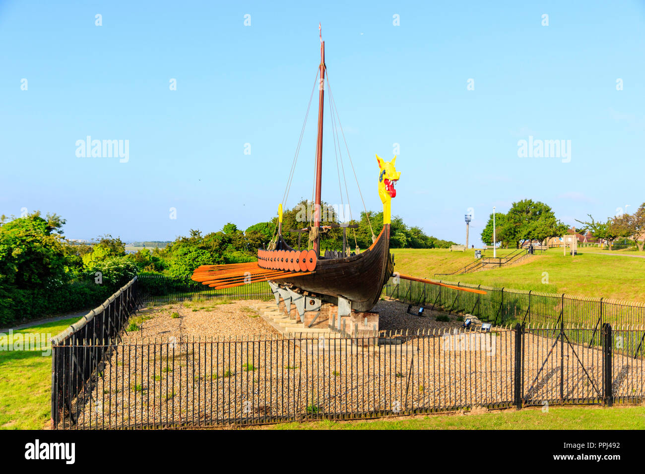 Replica longboat hi-res stock photography and images - Alamy
