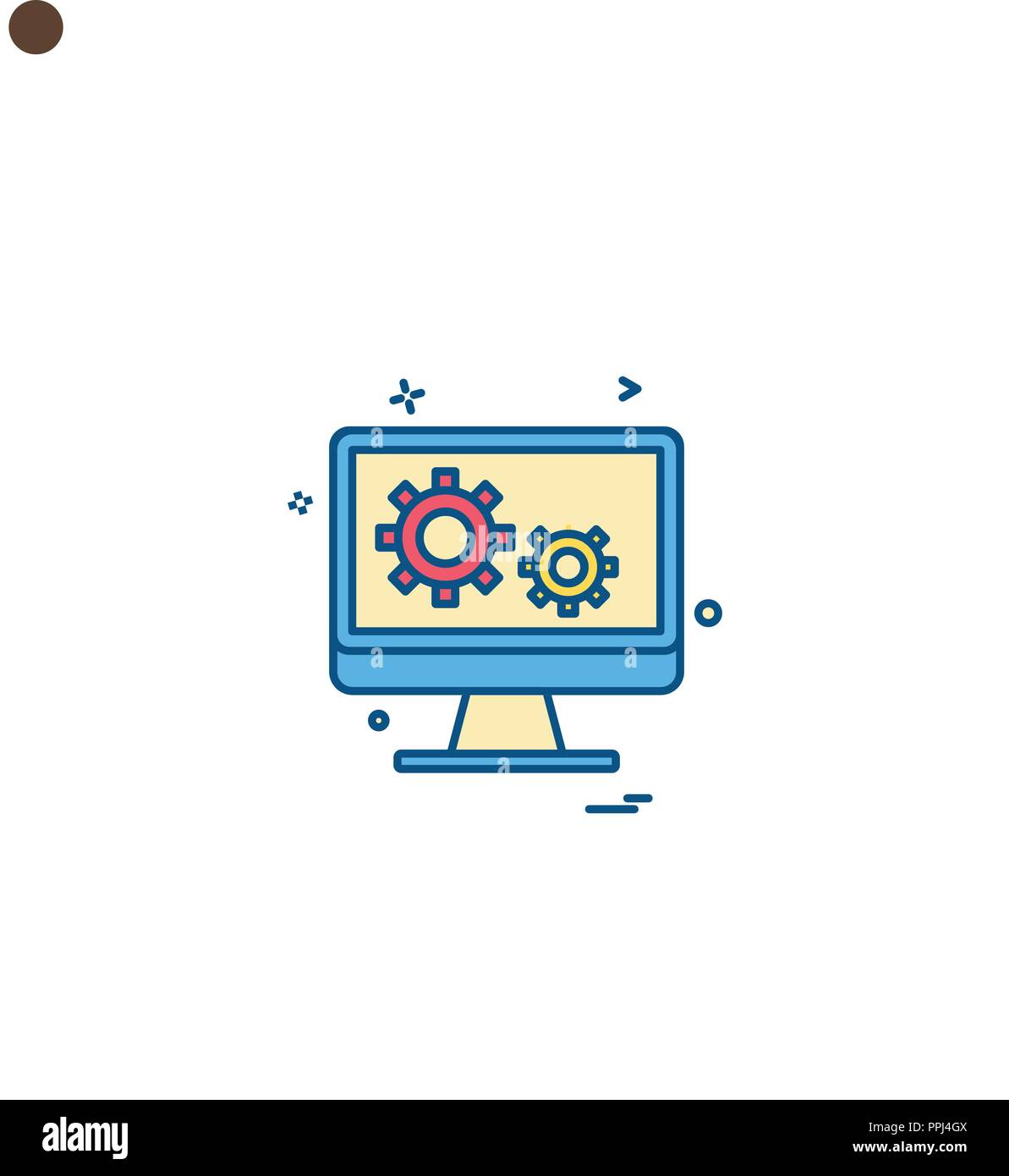 Monitor icon design vector Stock Vector Image & Art - Alamy