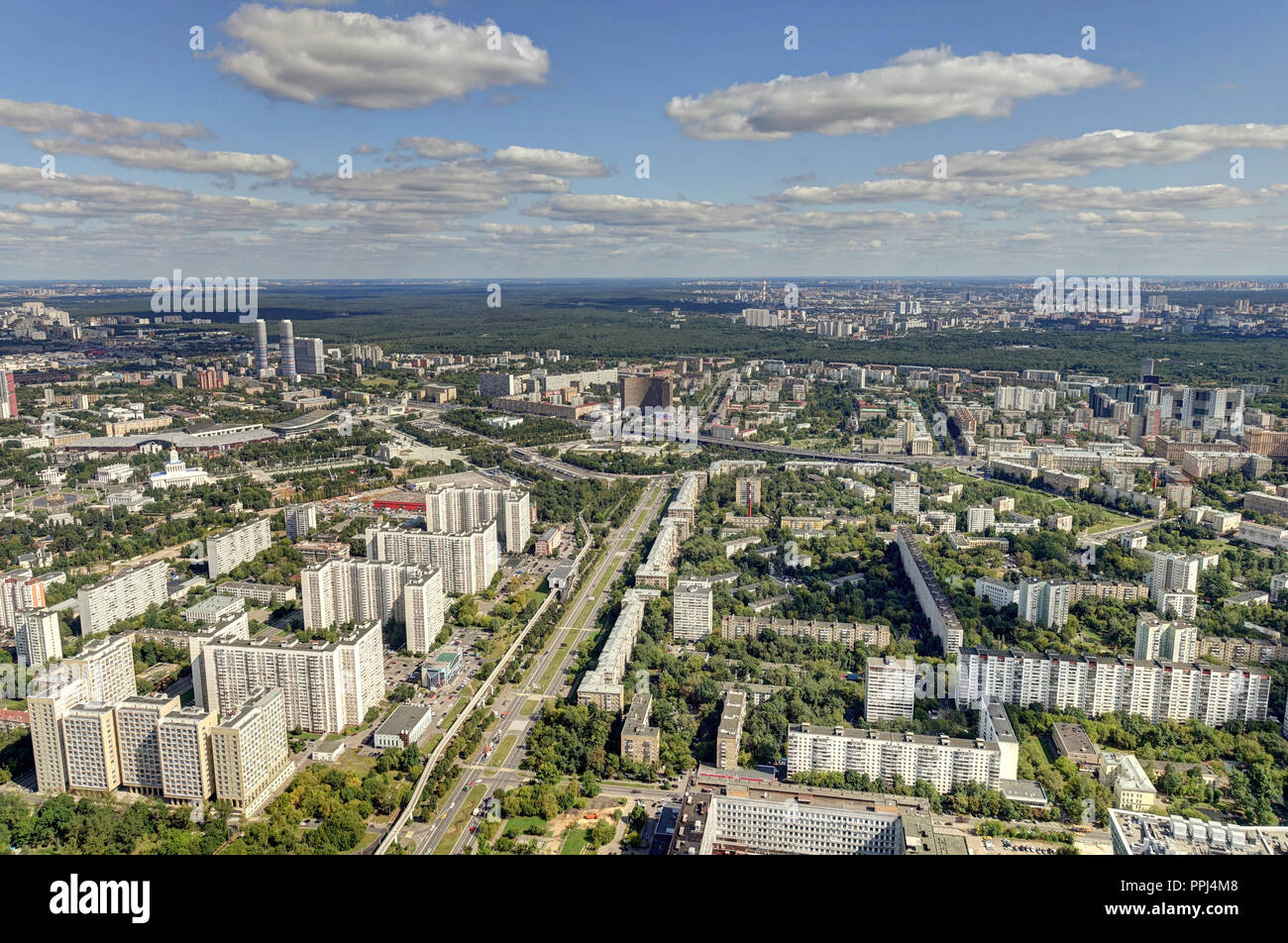 Moscow cityscape, Russia Stock Photo - Alamy