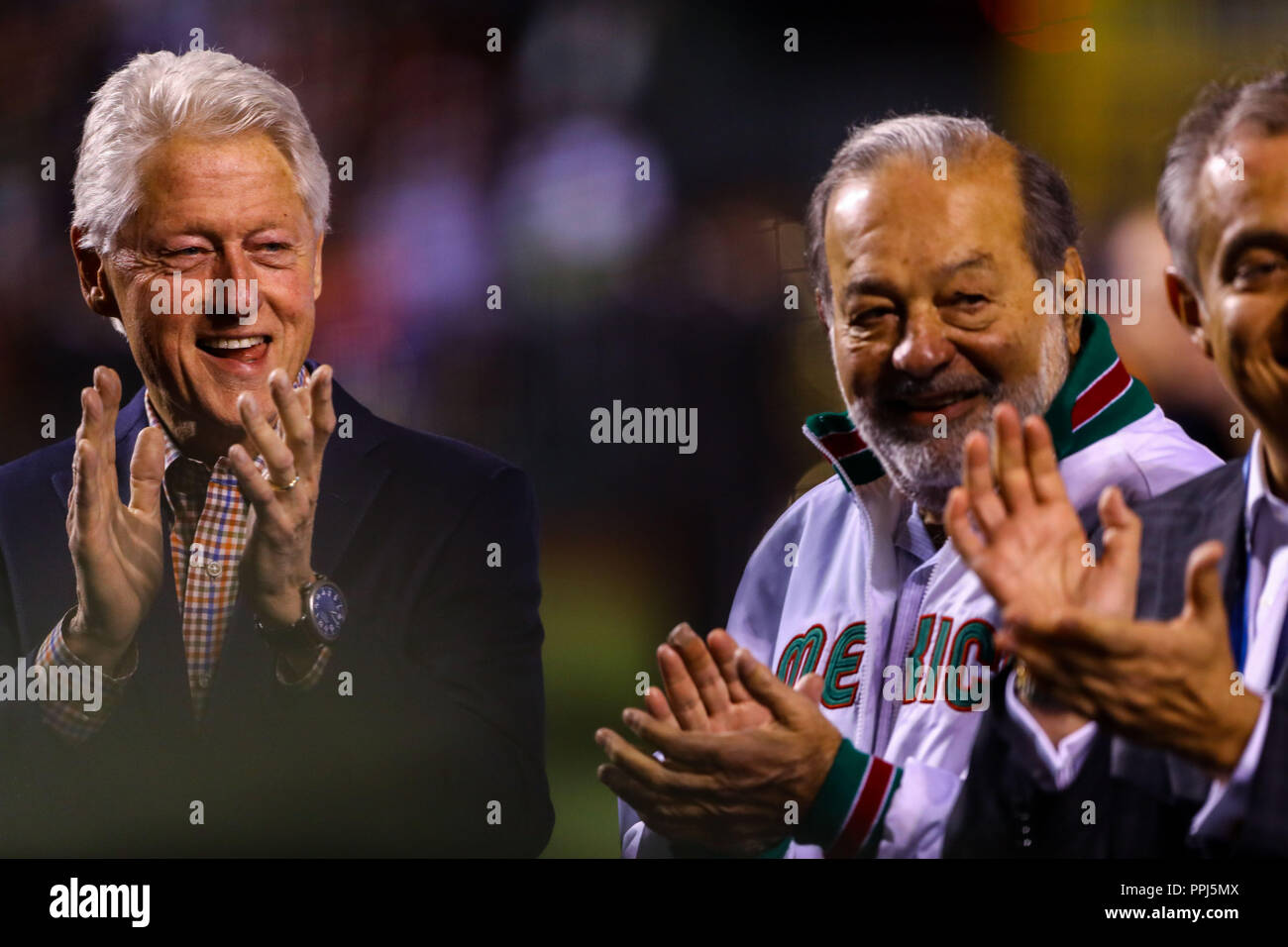 Carlos Bremer, Carlos Slim, Bill Clinton, former president of the ...
