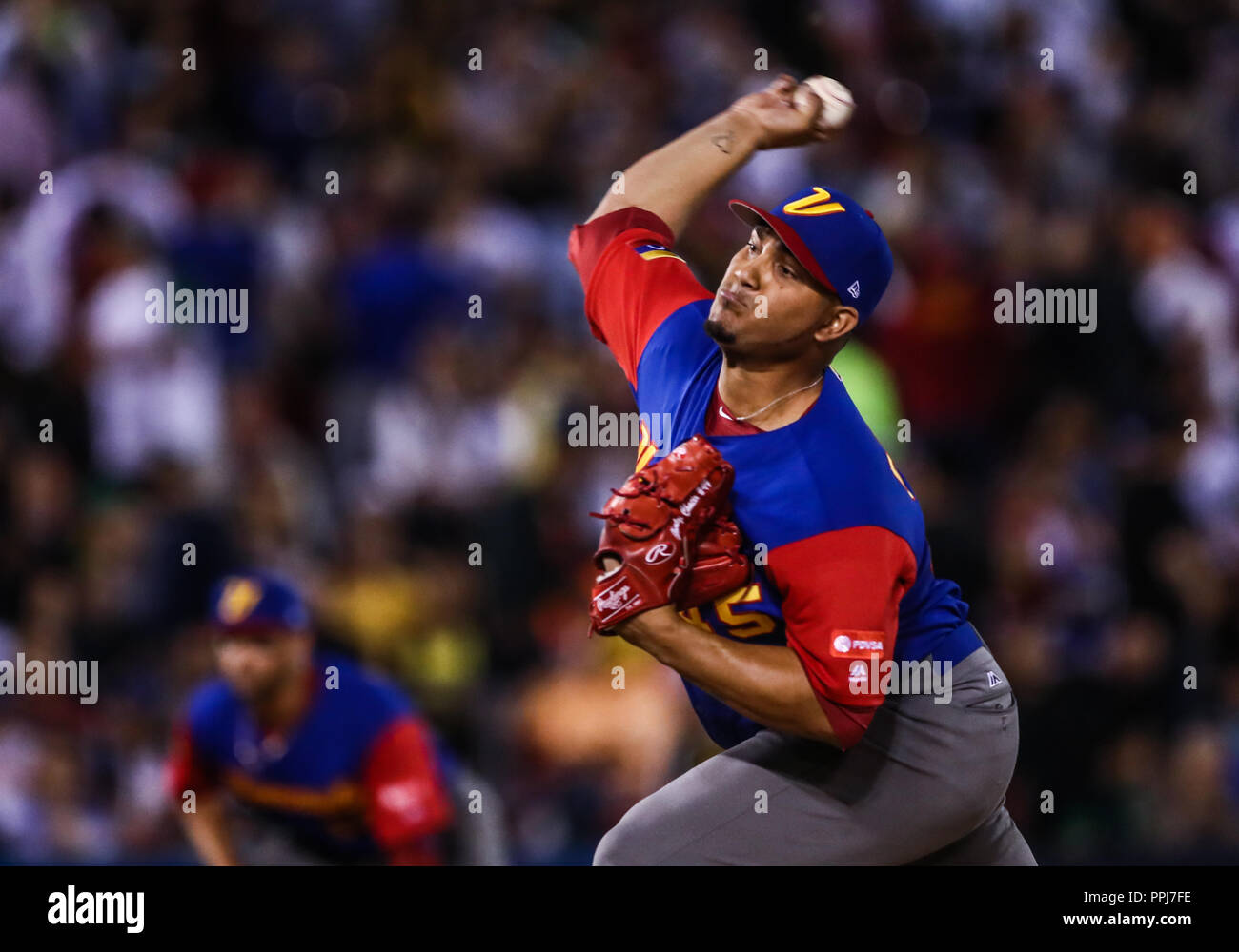 Jhoulys Chacin pitcher relevo de Venezuela, durante el World Baseball ...