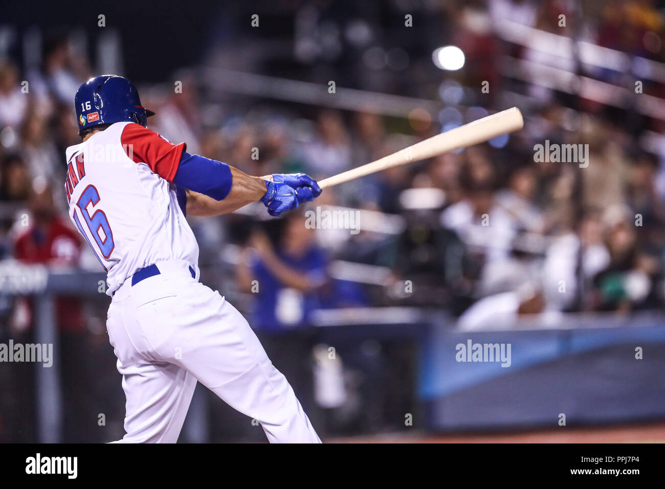 Angel Pagan de Puerto Rico, durante el partido entre Puerto Rico contra ...