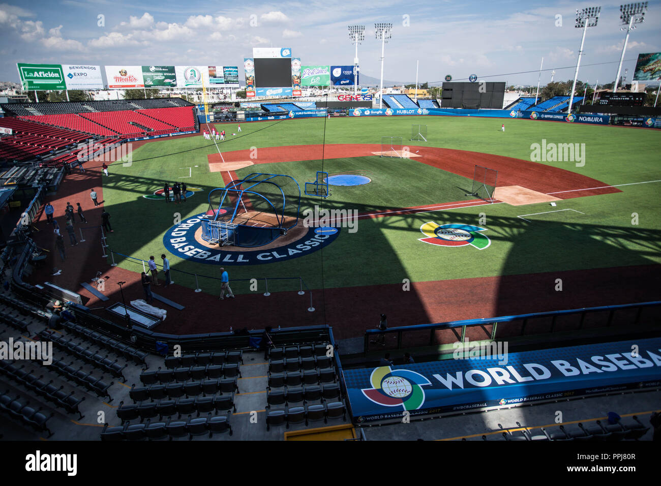 STADIUM.. Aspects prior to Puerto Rico's game against Venezuela during ...