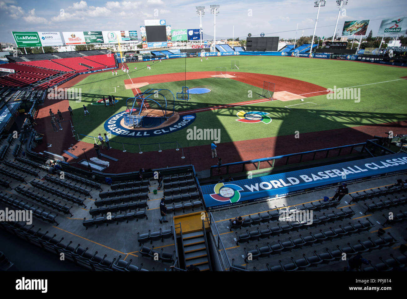 STADIUM.. Aspects prior to Puerto Rico's game against Venezuela during ...