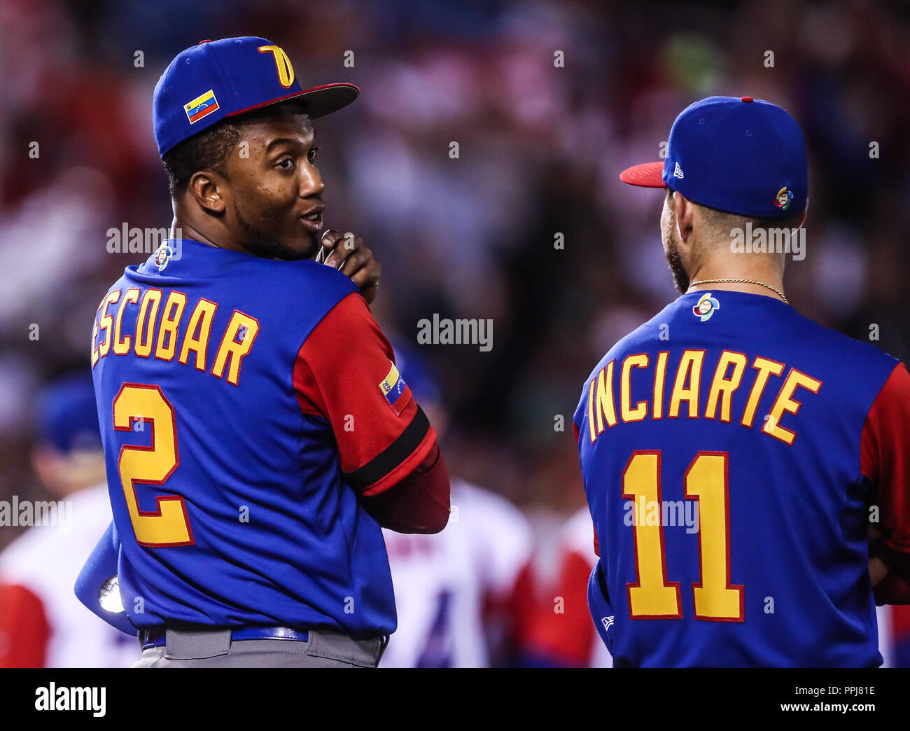Alcides Escobar y Ender Inciarte, durante el World Baseball Classic en ...