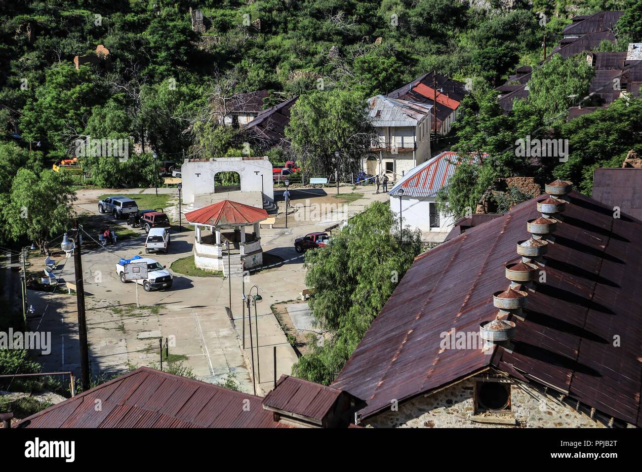 Pilares village of Nacozari, Sonora, Mexico. abandoned mining town ...