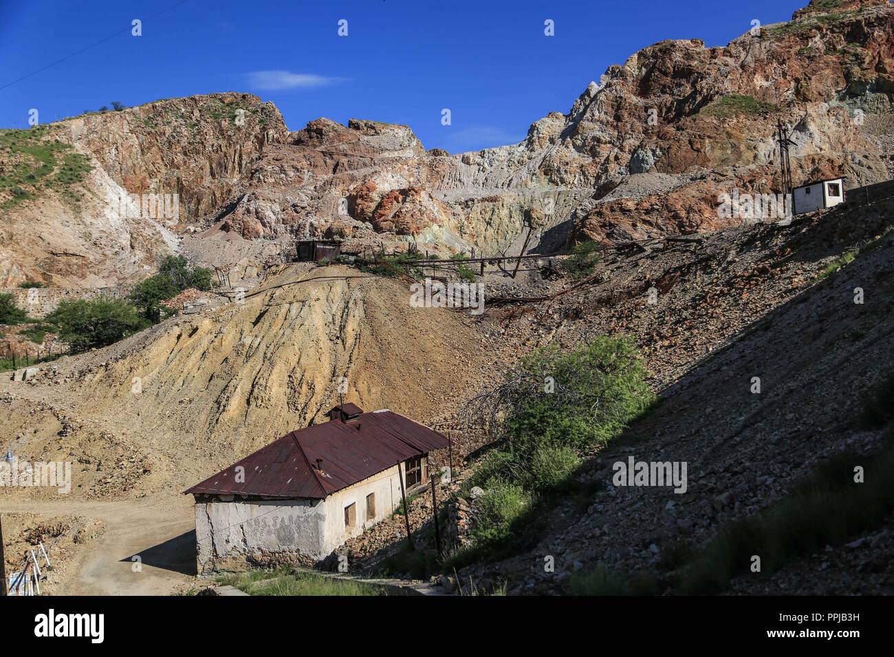 Pilares village of Nacozari, Sonora, Mexico. abandoned mining town ...