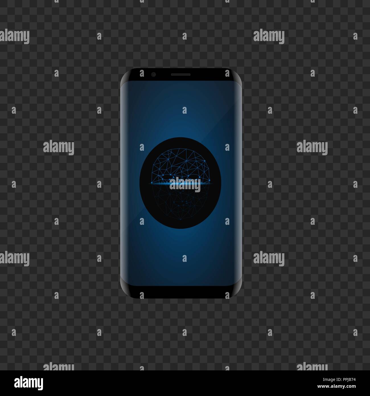 Face scan icon hi-res stock photography and images - Alamy