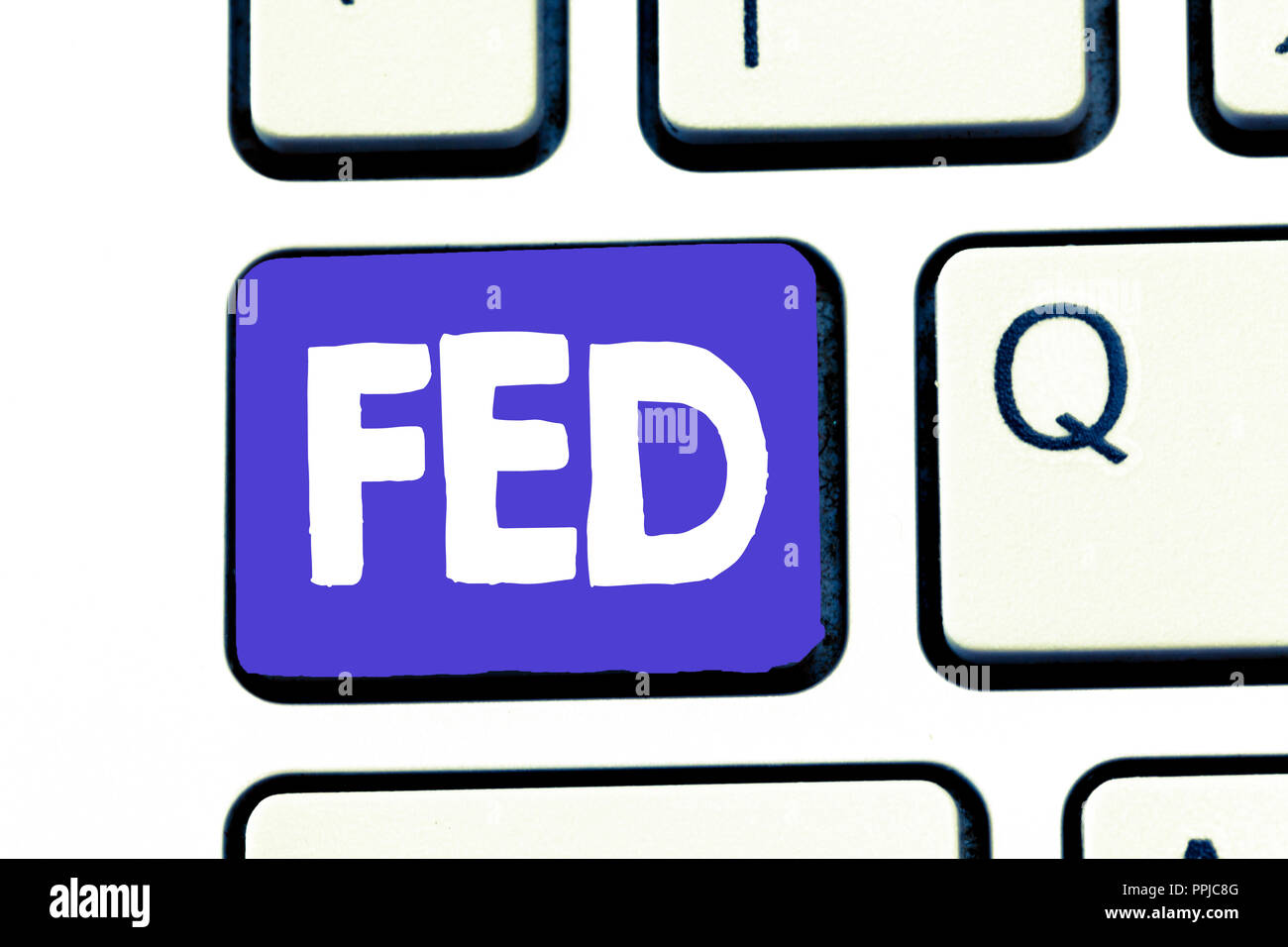 Handwriting text Fed. Concept meaning A federal agent and official ...