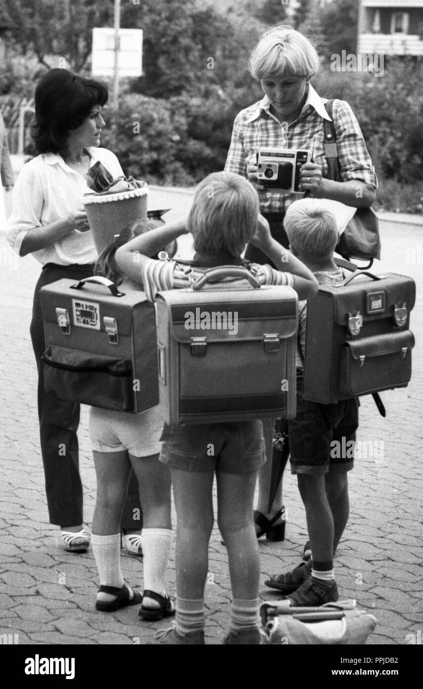 The first day of school at a primary school in Hagen (Germany) on ...