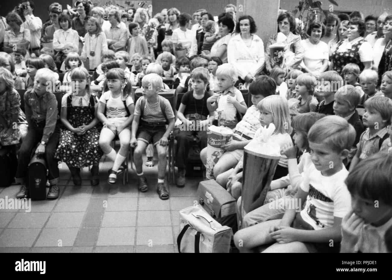 The first day of school at a primary school in Hagen (Germany) on ...