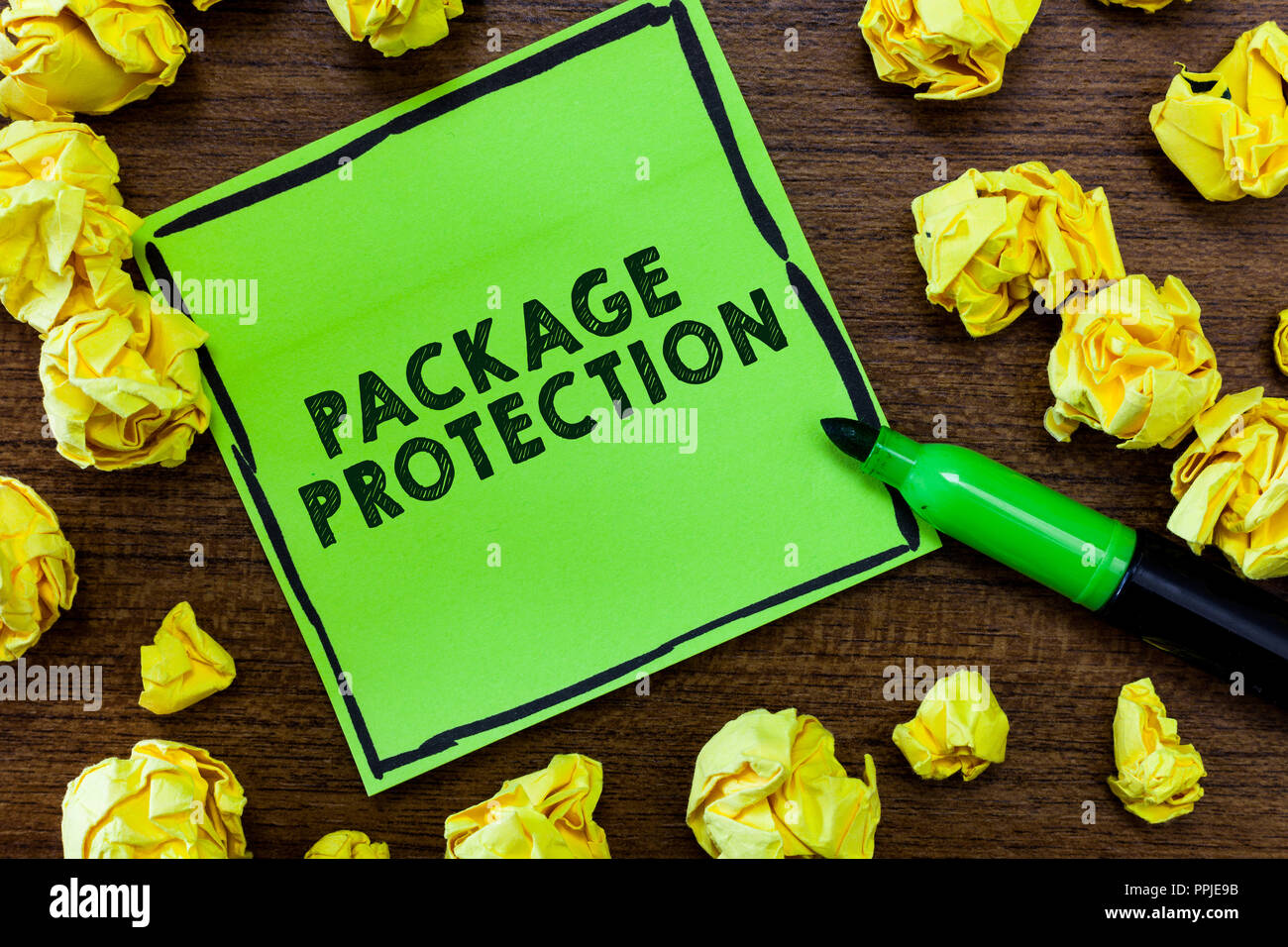 Text sign showing Package Protection. Conceptual photo Wrapping and ...