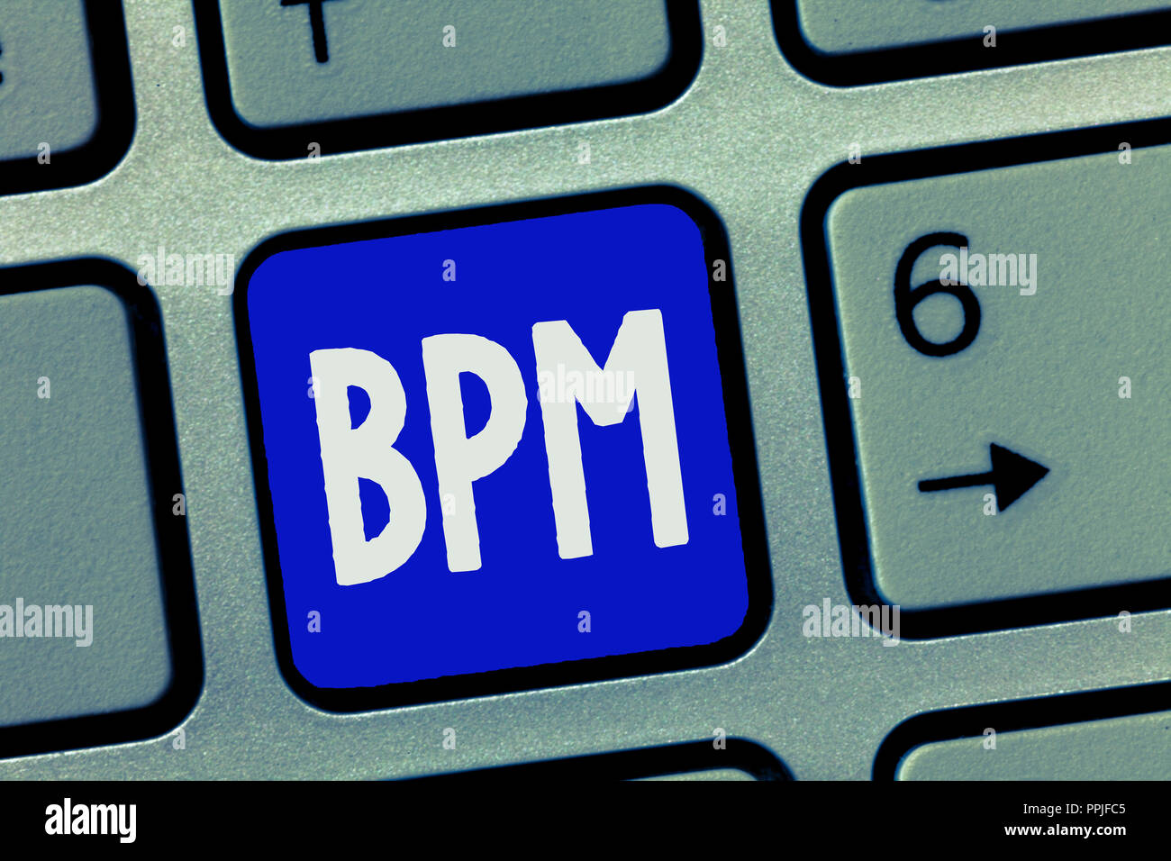 Text sign showing Bpm. Conceptual photo Discipline of improving a ...