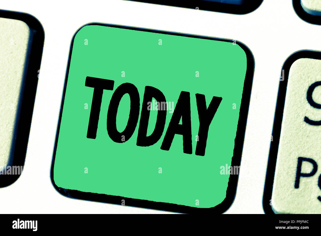 Word writing text Today. Business concept for this present day Current ...