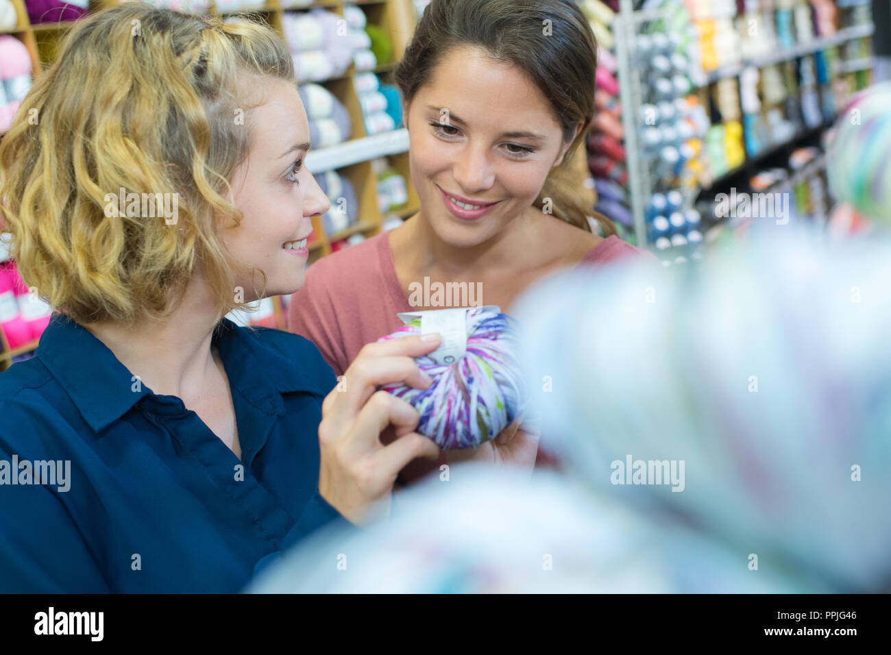 Two women holding handmade hi-res stock photography and images - Alamy