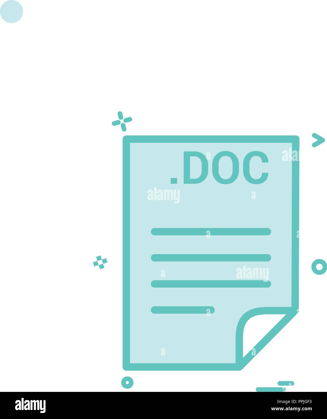 DOC application download file files format icon vector design Stock ... DOC application download file files format icon vector design Stock ...
