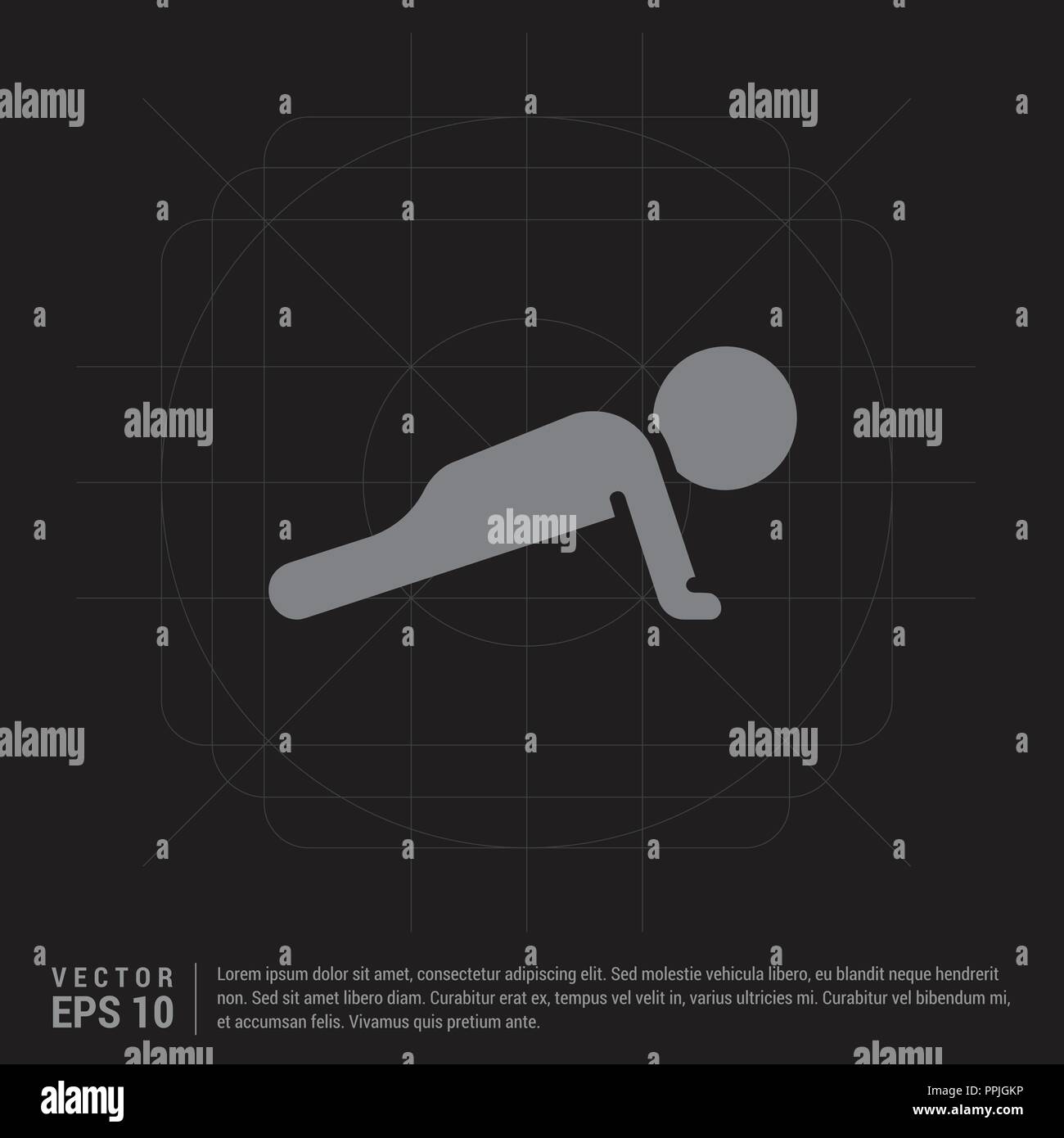 Push ups Icon Stock Vector Image & Art - Alamy