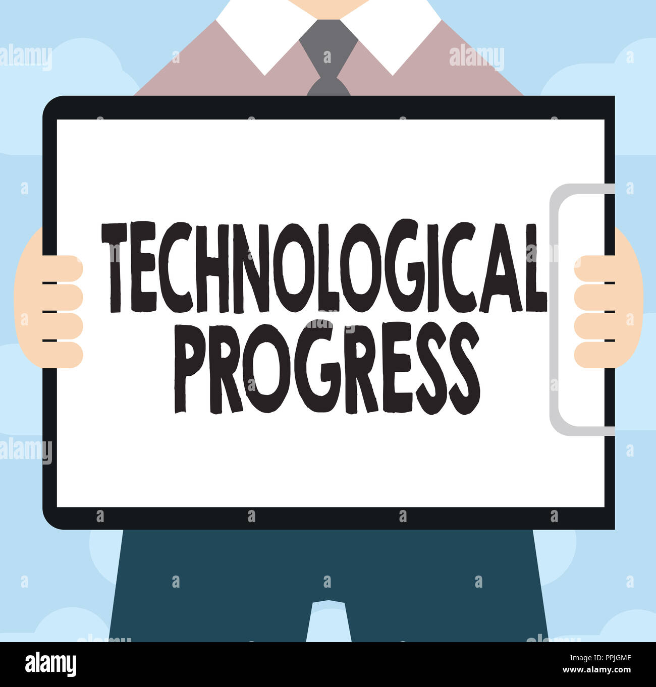 Text sign showing Technological Progress. Conceptual photo overall ...
