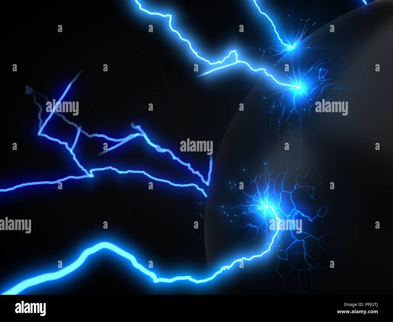 Ball lightning thunder storm hi-res stock photography and images - Alamy