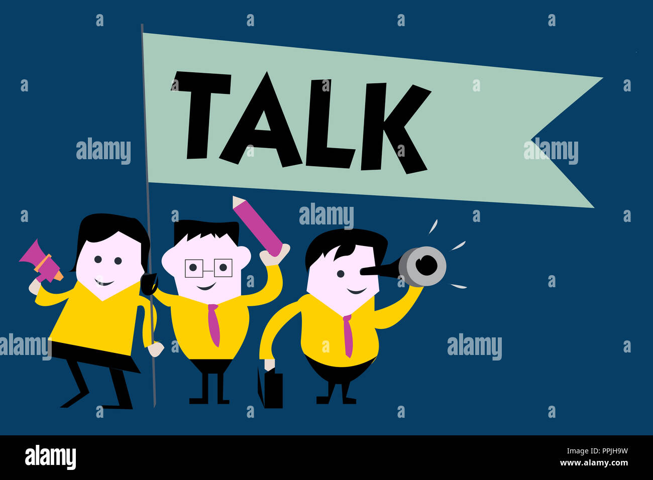 Writing note showing Talk. Business photo showcasing Voice out Express ...