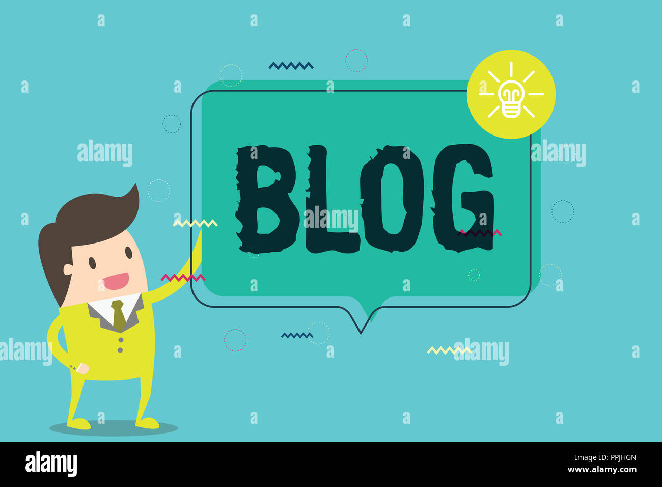 Word writing text Blog. Business concept for A regularly updated website web page written in ...