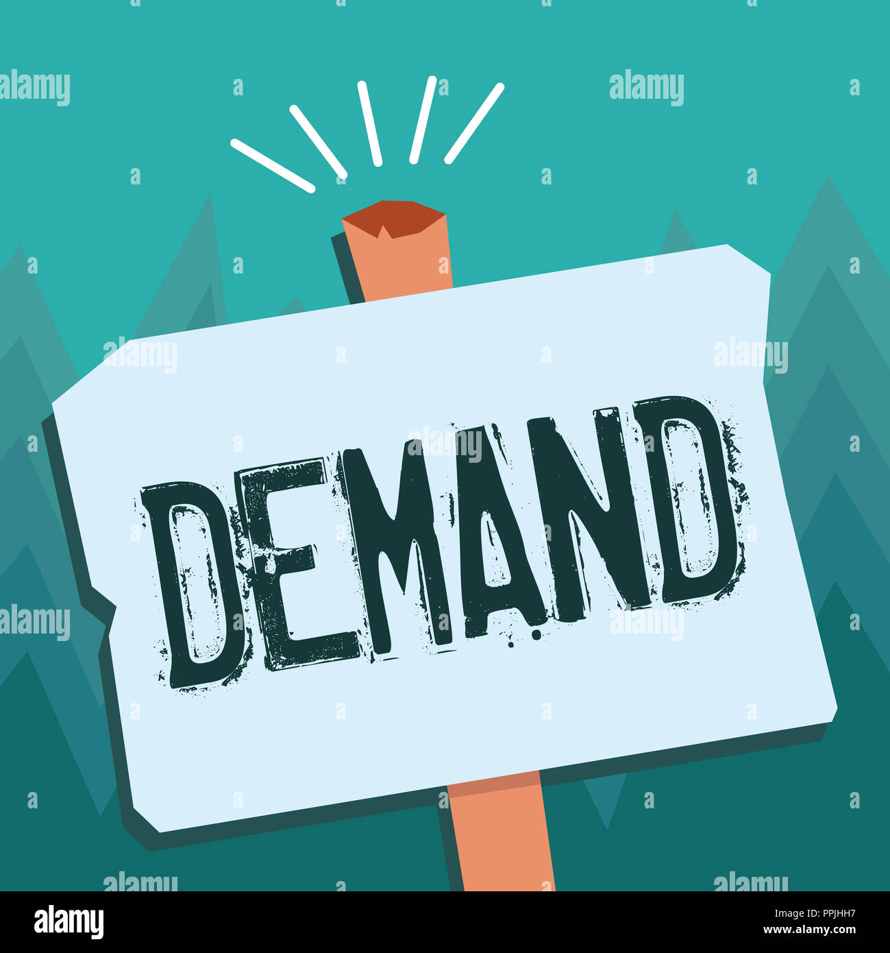 Conceptual hand writing showing Demand. Business photo showcasing ...