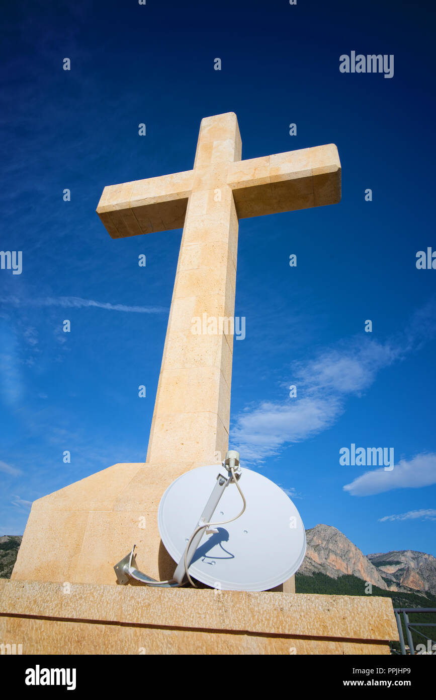 Communication with heaven, a conceptual shot on religion and faith ...