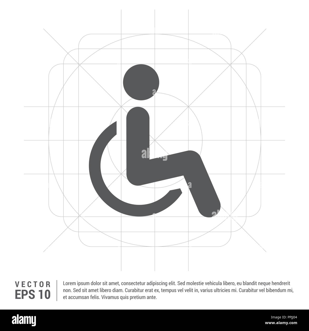 Disabled person icon Stock Vector Image & Art - Alamy