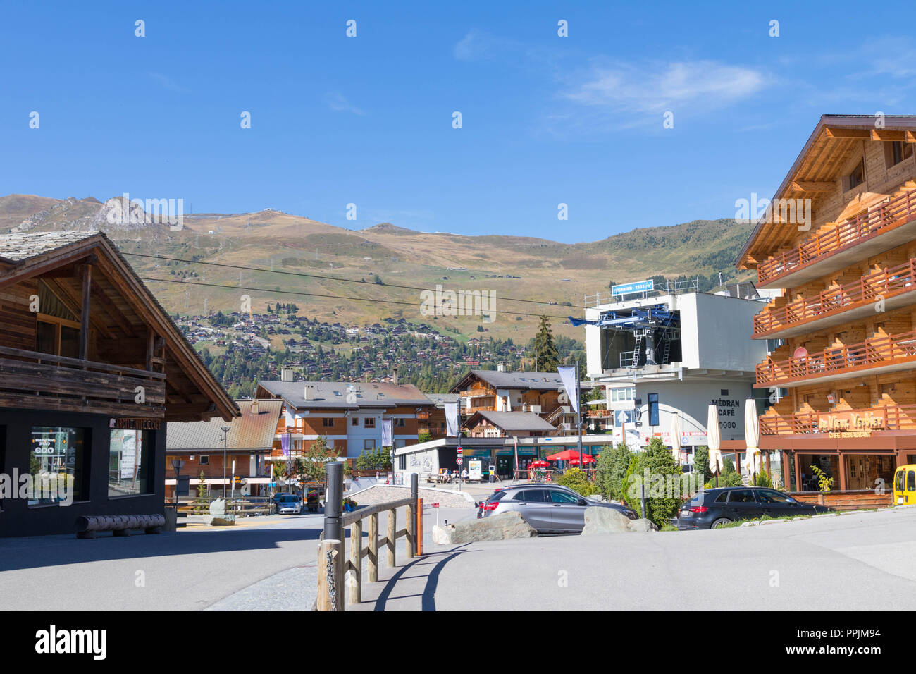 Verbier resort town hi-res stock photography and images - Alamy