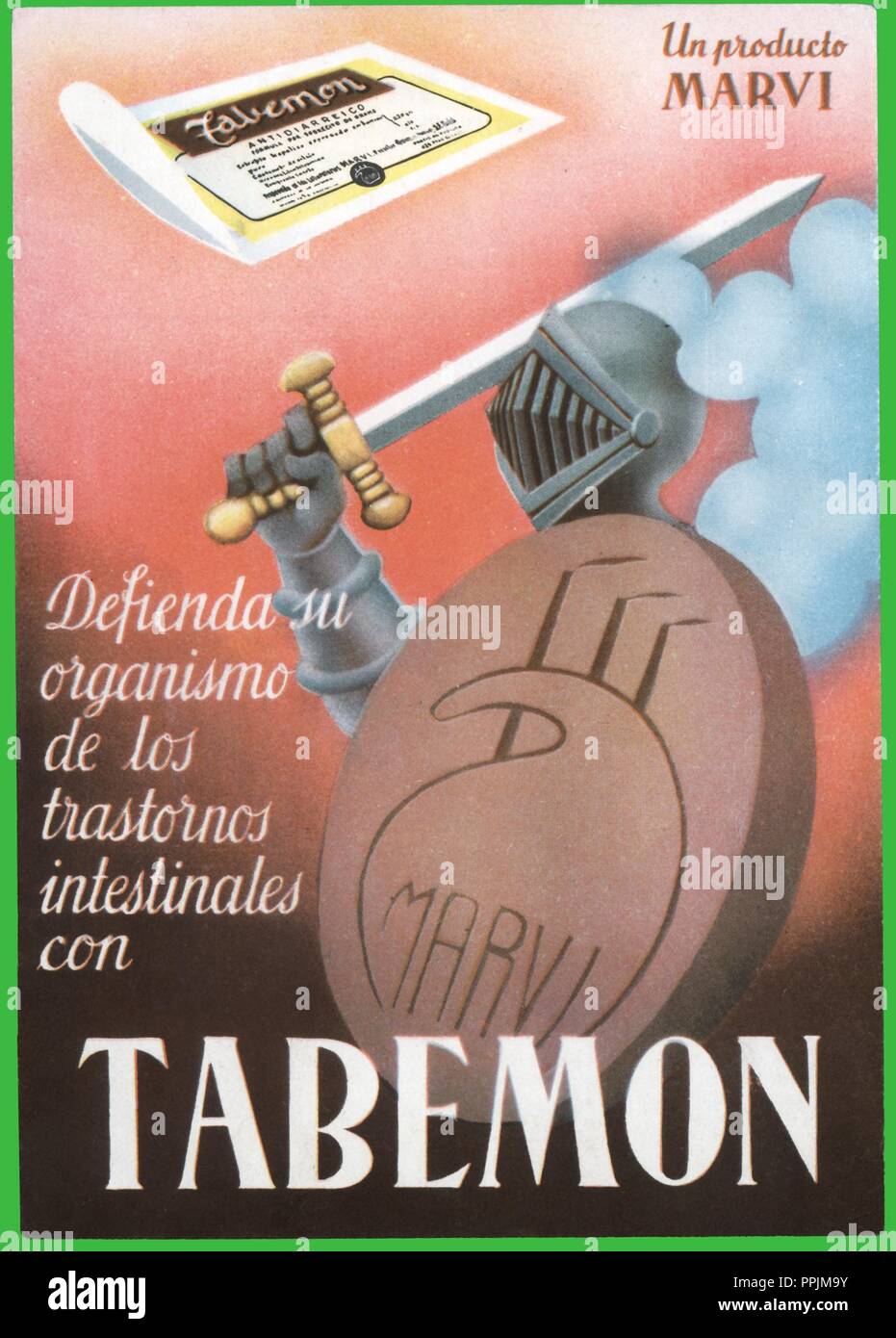 Pharmaceutical advertising Tabemon, regulator of intestinal disorders ...