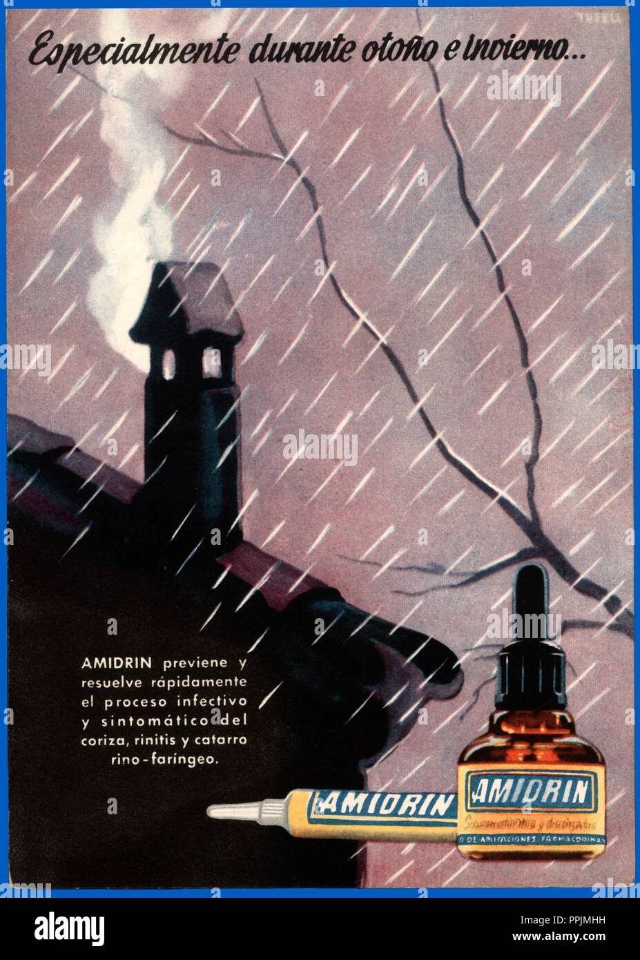 Pharmaceutical advertising Amidrin, nasal antiseptic and decongestant ...