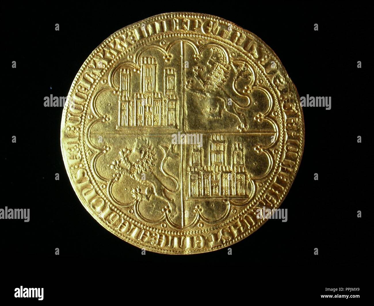 NUMISMATICA. MONEDA MEDIEVAL CRISTIANA. GRAN DOBLA DE DIEZ DOBLAS DE ...