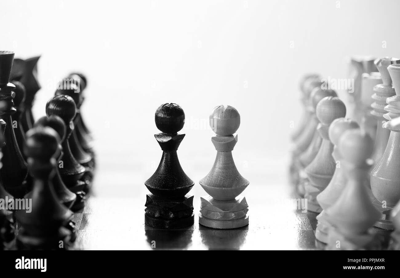 chess piece pawn on board Stock Photo - Alamy